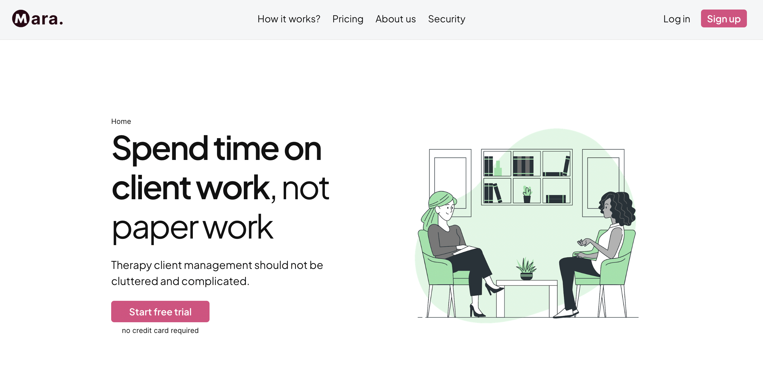 Mara Therapy App | Login